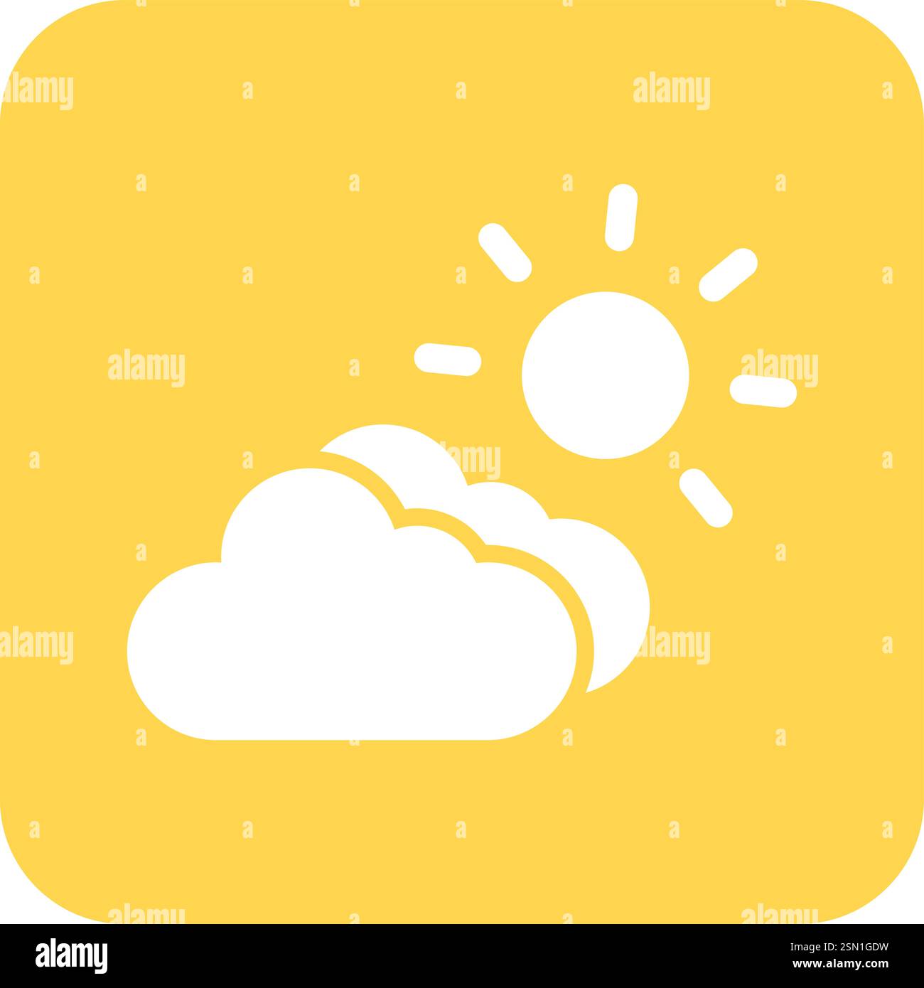 Cloudy Vector Icon Design Illustration Stock Vector Image & Art - Alamy
