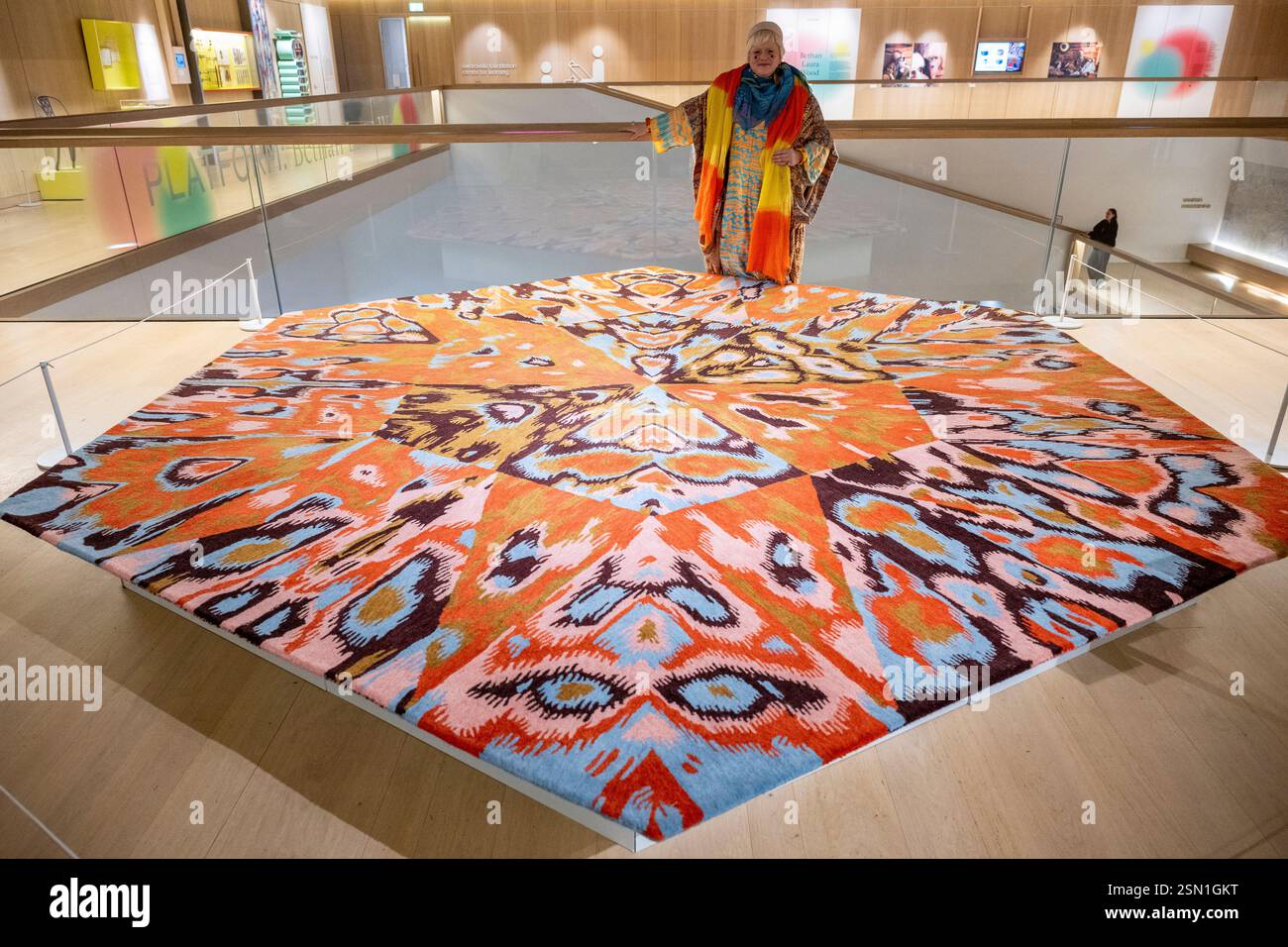 London, UK. 13 February 2025. Bethan Laura Wood with her ‘Kaleidoscope ...