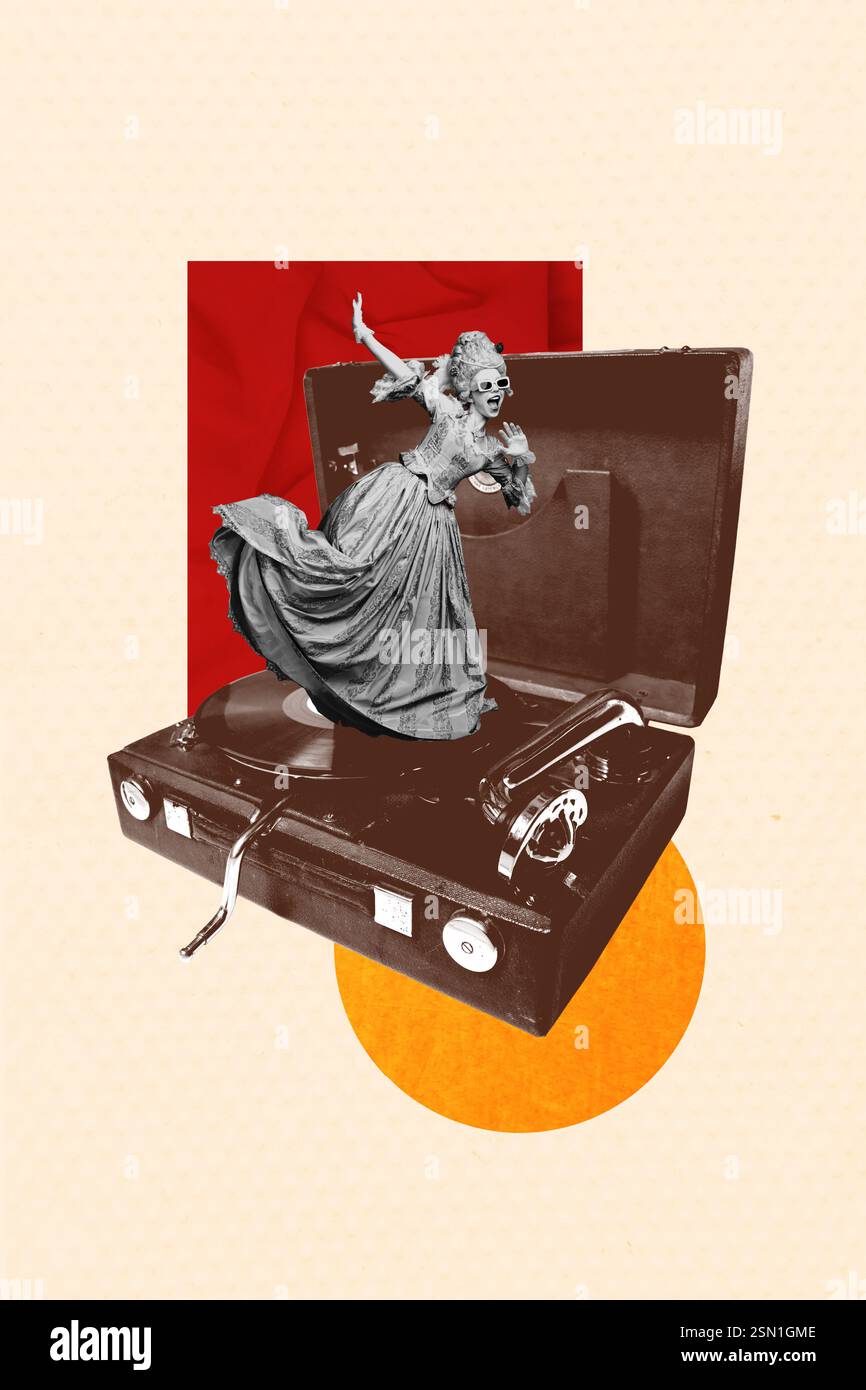 Sketch design trend artwork poster 3D collage of club chill beverage ...