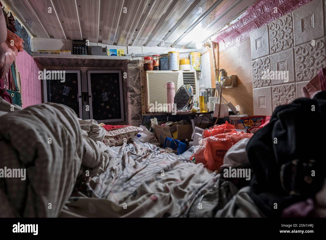 Coffin houses in Hong Kong, China, Asia Stock Photo - Alamy