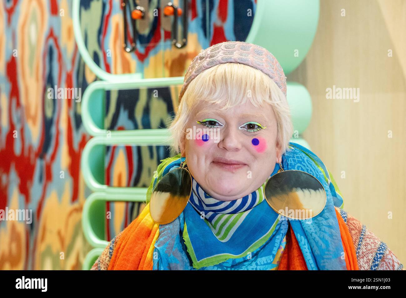 London, UK. 13 February 2025. Bethan Laura Wood with her ‘Meisen ...