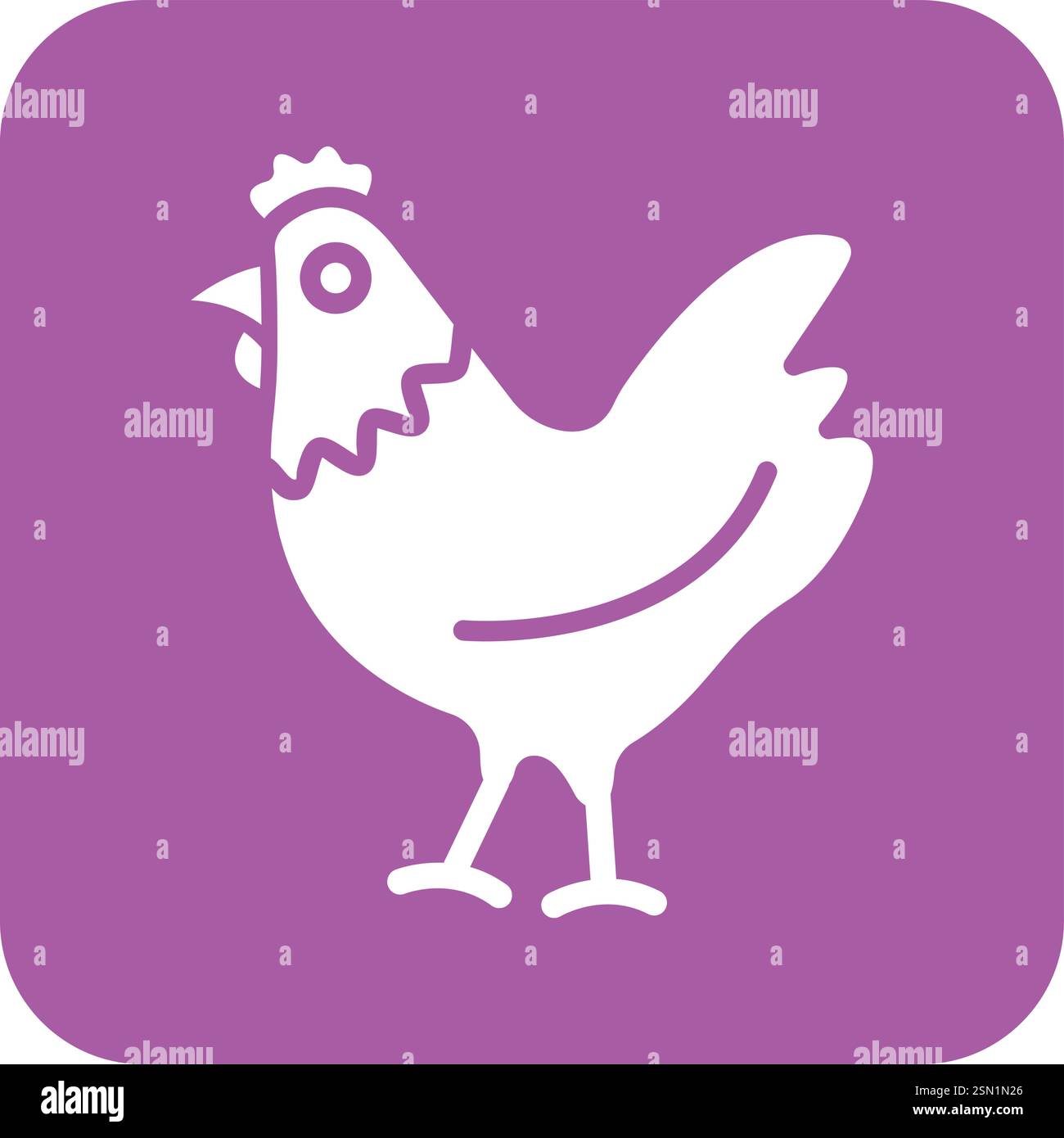 Modern animal icon chicken hi-res stock photography and images - Alamy