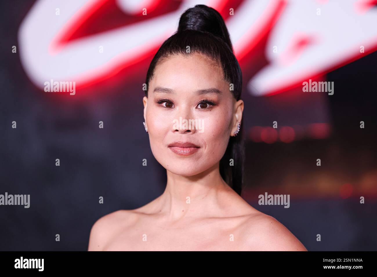HOLLYWOOD, LOS ANGELES, CALIFORNIA, USA - FEBRUARY 12: Alicia Hannah ...