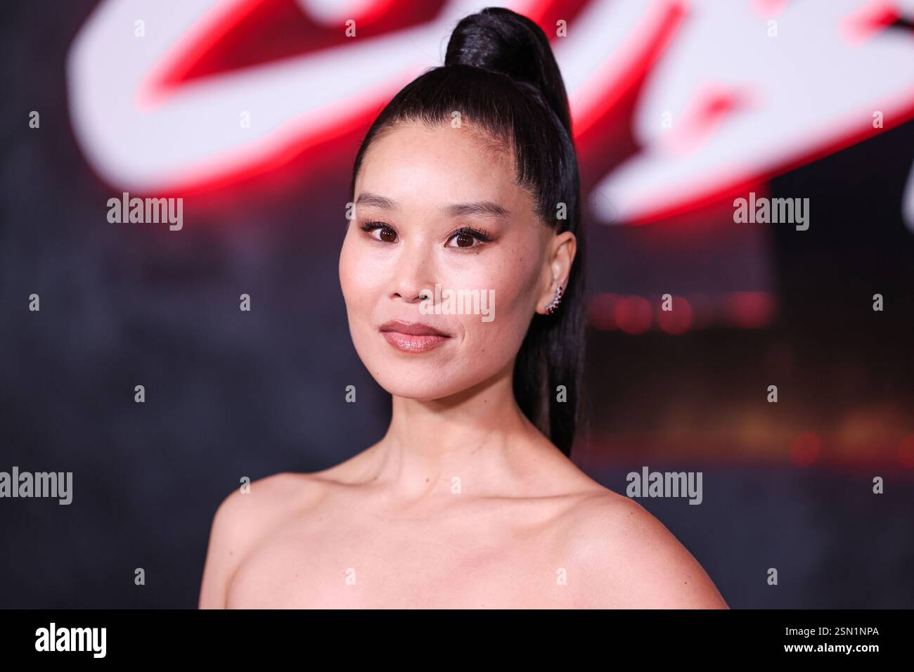 HOLLYWOOD, LOS ANGELES, CALIFORNIA, USA - FEBRUARY 12: Alicia Hannah ...