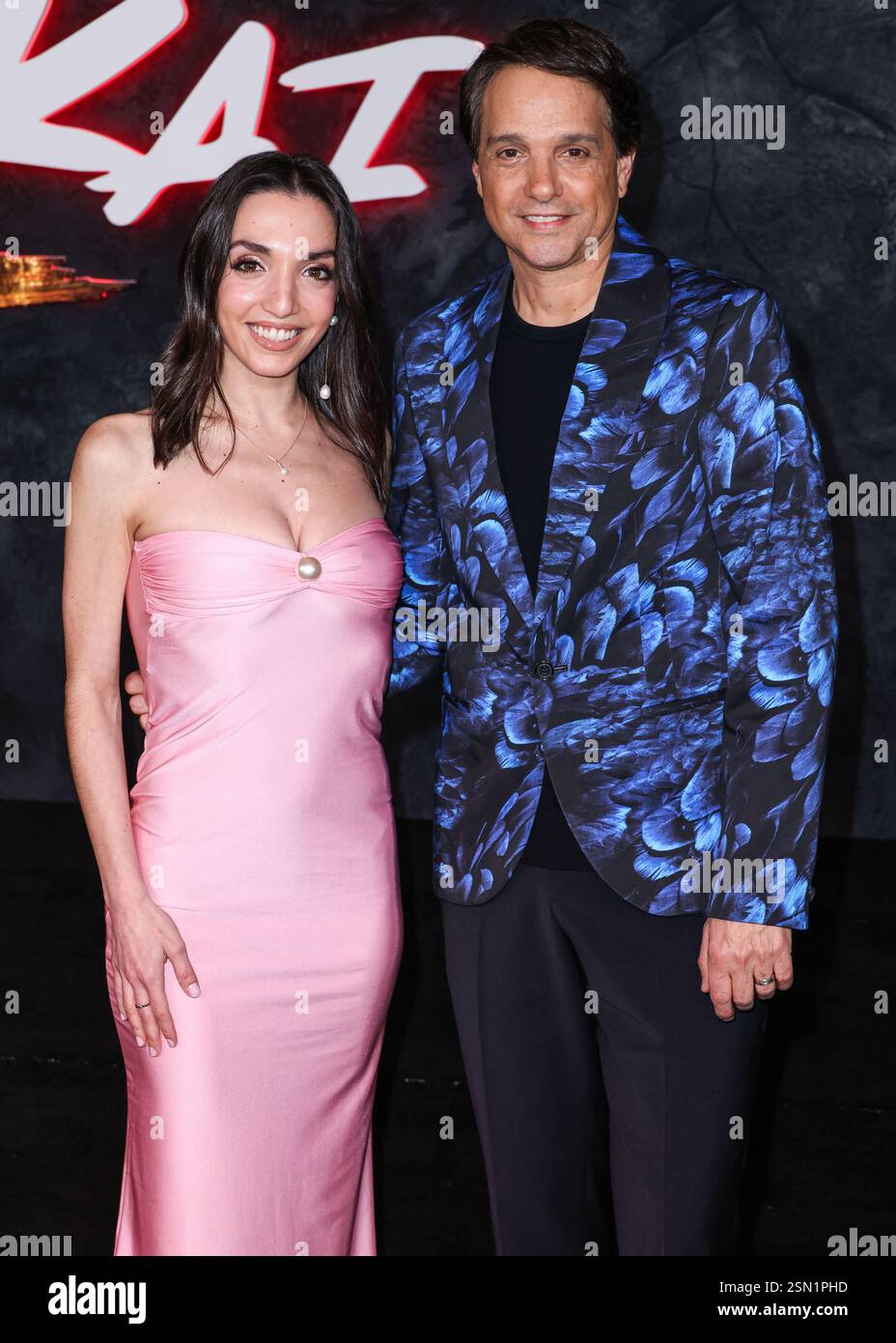 HOLLYWOOD, LOS ANGELES, CALIFORNIA, USA - FEBRUARY 12: Julia Macchio and father Ralph Macchio ...