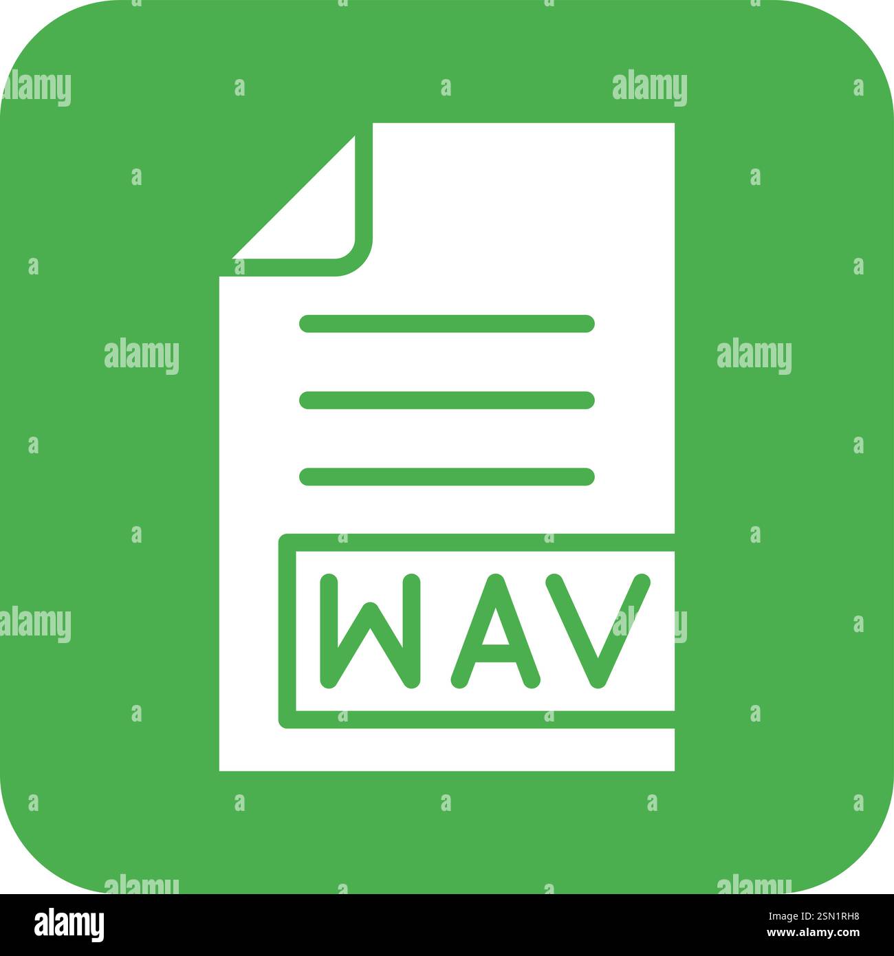 Wav logo design Stock Vector Images - Alamy