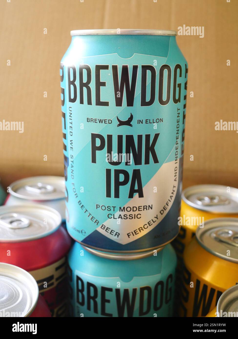 Brewdog Punk IPA craft beer from Scottish brewery Brewdog Stock Photo ...