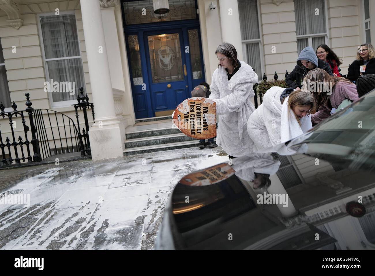 RECORD DATE NOT STATED PETA Monkey Protest in London Activists from ...