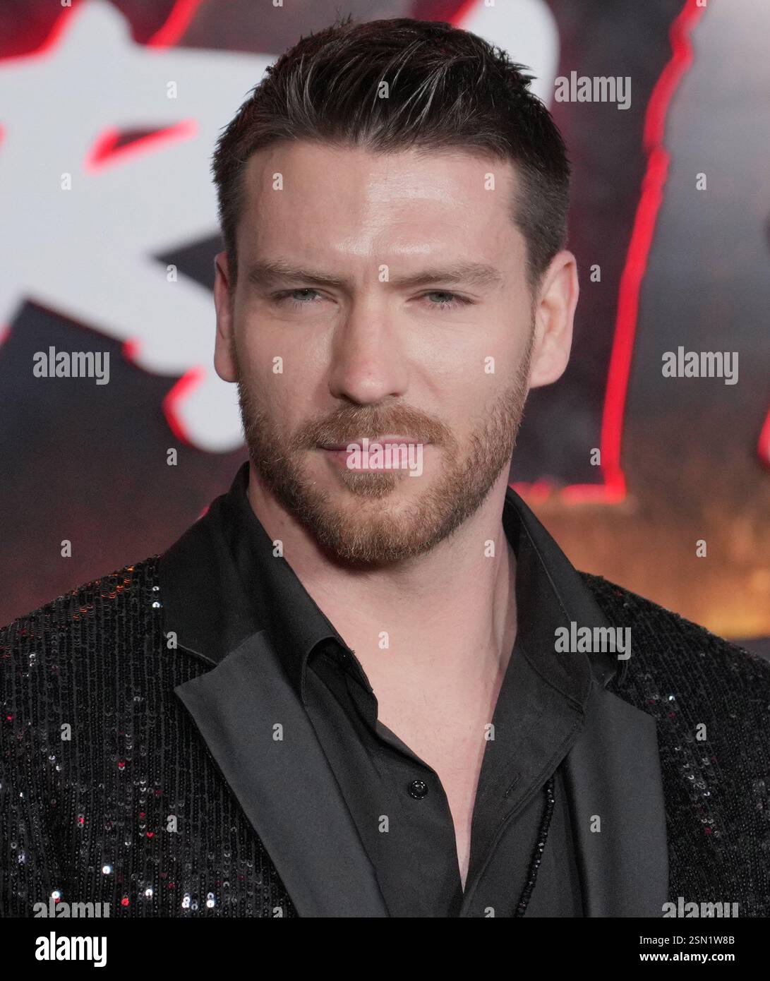 Los Angeles, USA. 12th Feb, 2025. Jesse Kove arrives at Netflix's COBRA ...