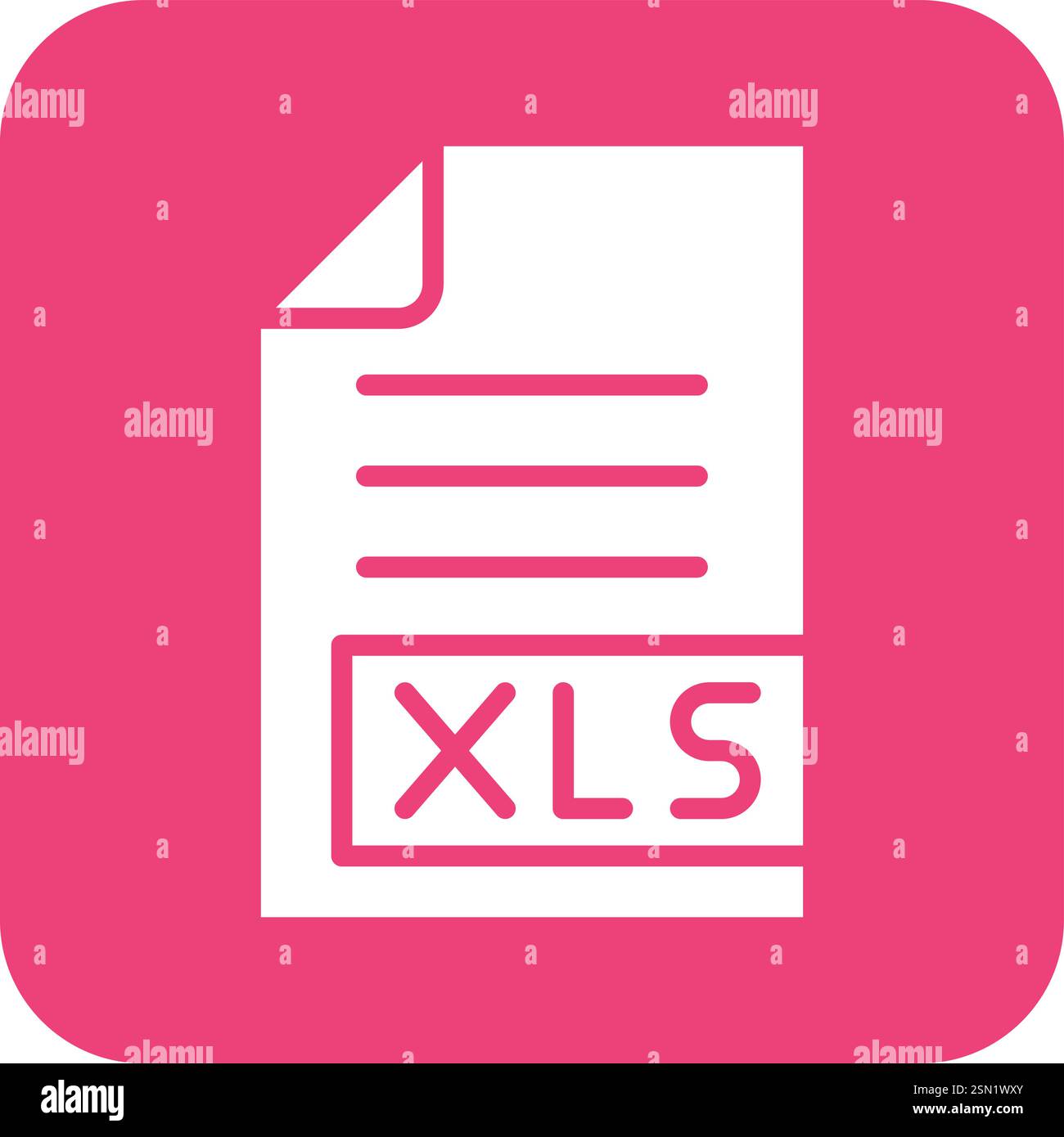XLS Vector Icon Design Illustration Stock Vector Image & Art - Alamy