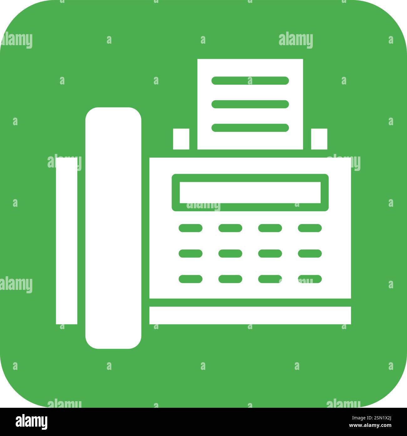 Fax line icon machine Cut Out Stock Images & Pictures - Alamy