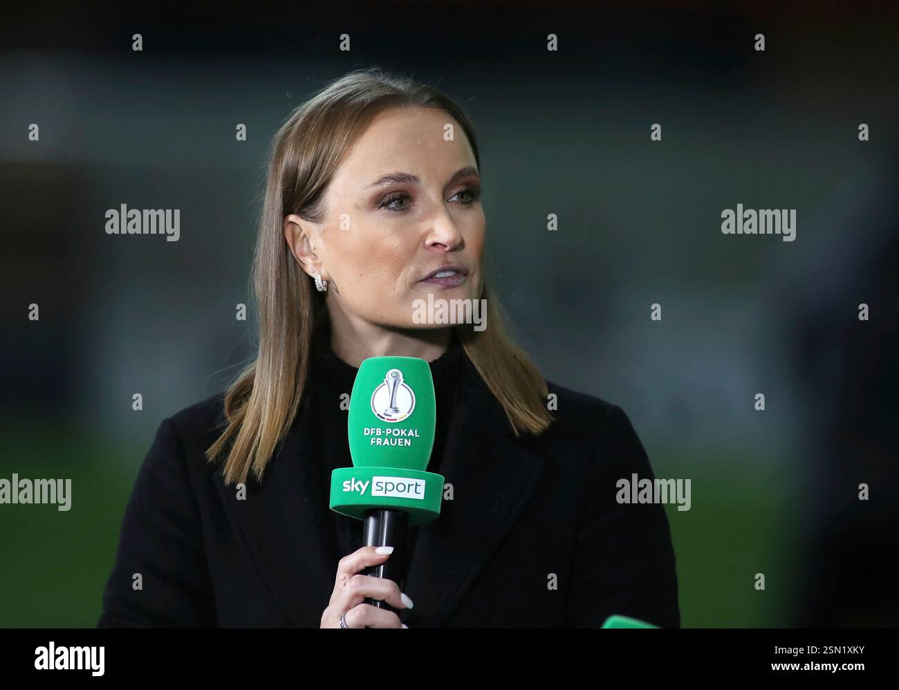 München, Deutschland, 12. Februar 2025: Fussball, Frauen, DFB-Pokal ...