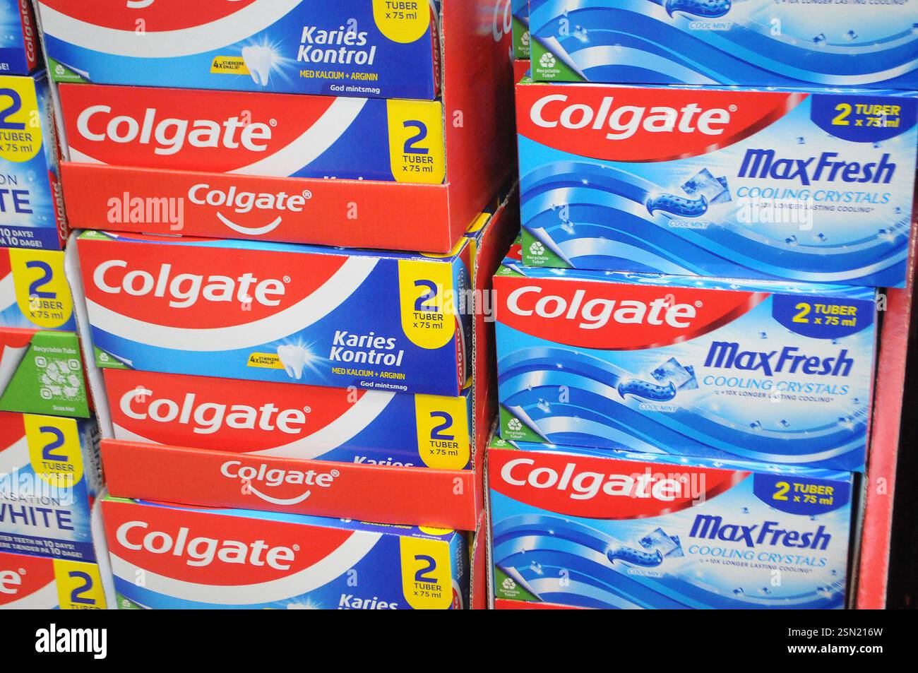 Copenhagen/ DenmarK/13 FEBRUARY 2025/ colgate tooth paste toothpaste ...