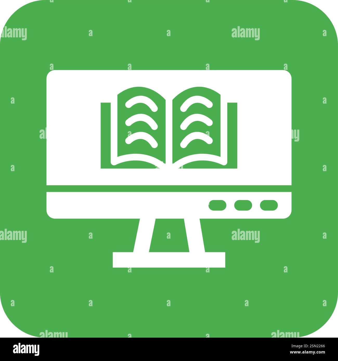 Online learning Vector Icon Design Illustration Stock Vector Image ...