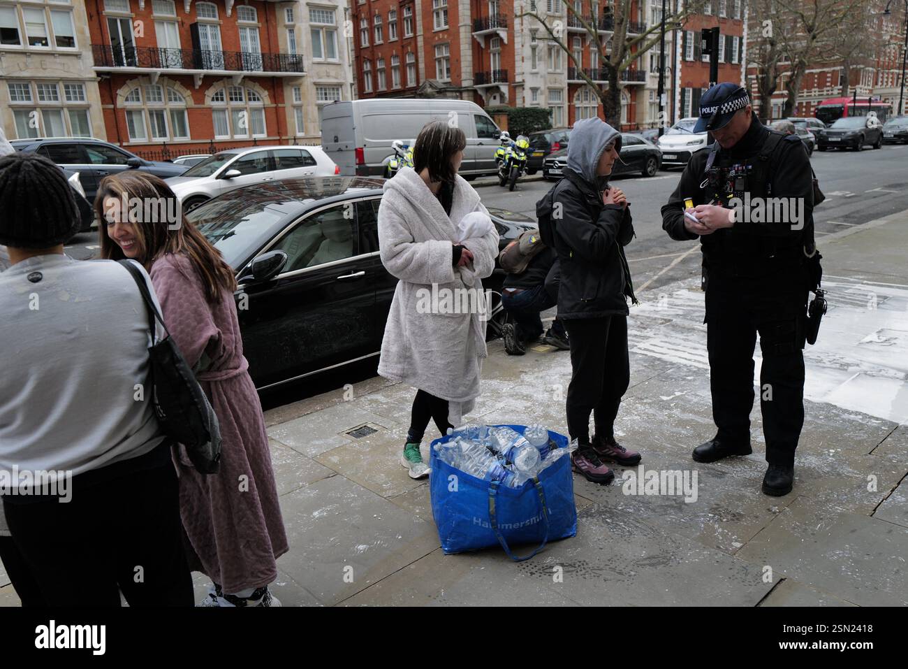 Activists from PETA stage a dramatic protest outside the Royal Thai ...