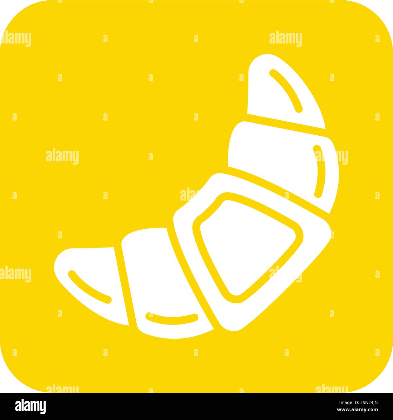 Croissant Vector Icon Design Illustration Stock Vector Image & Art - Alamy