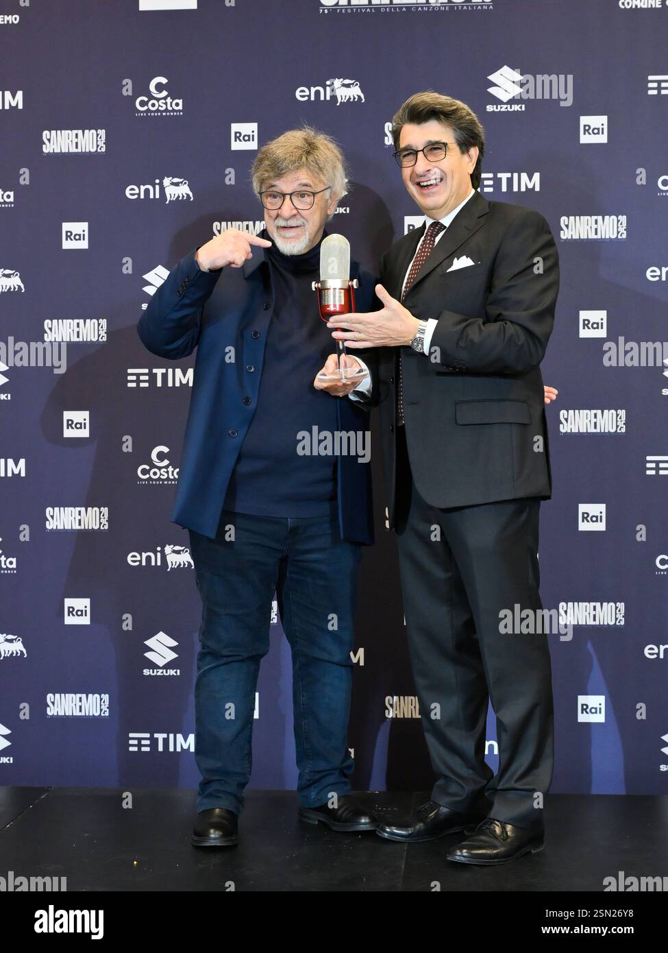 Sanremo, 75th Italian Song Festival 2025 - Assomusica Award to Maestro ...