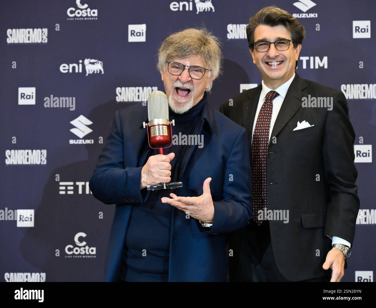 Sanremo, 75th Italian Song Festival 2025 - Assomusica Award to Maestro ...