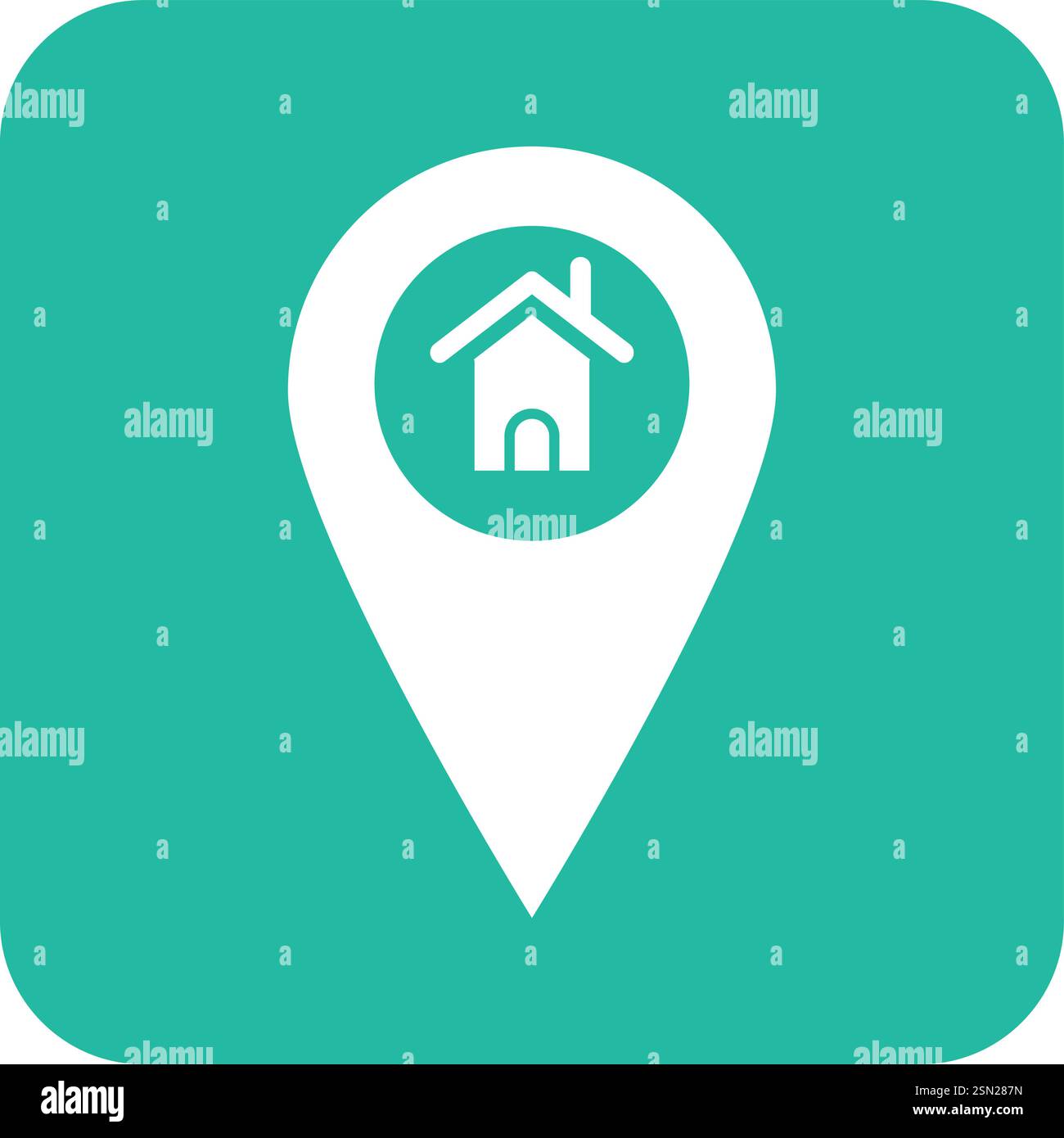 Home Location Vector Icon Design Illustration Stock Vector Image & Art ...