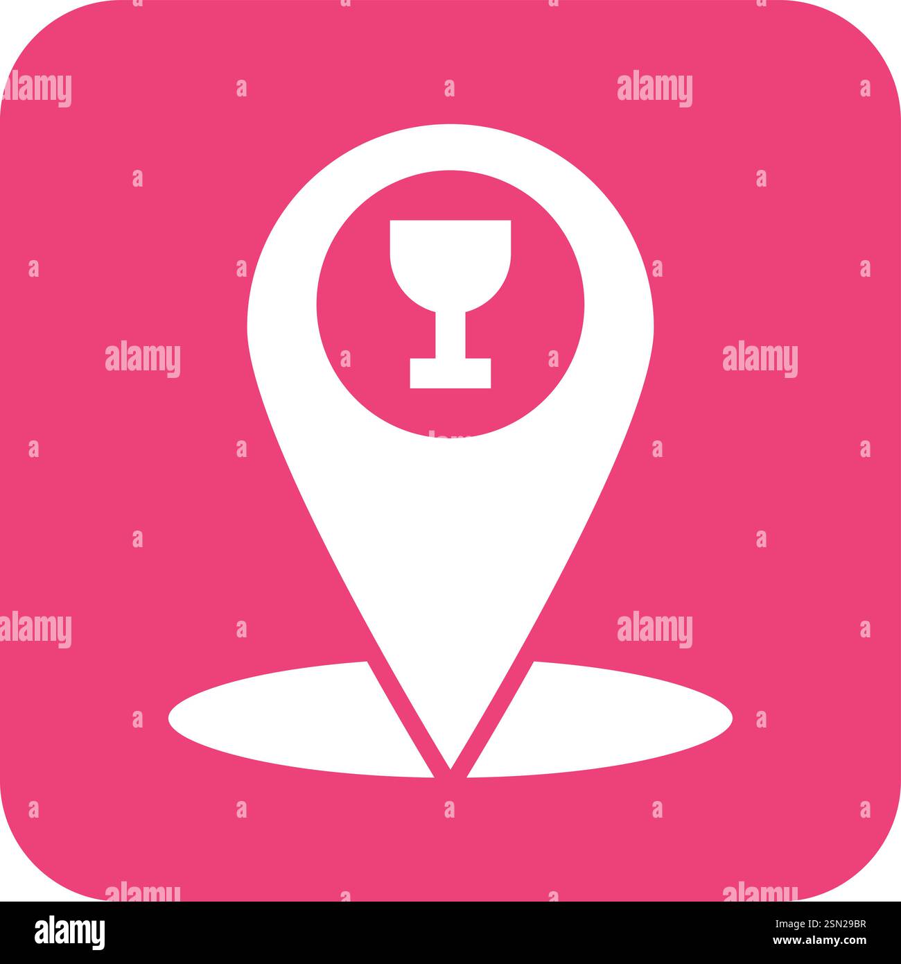 Cafe location Vector Icon Design Illustration Stock Vector Image & Art ...