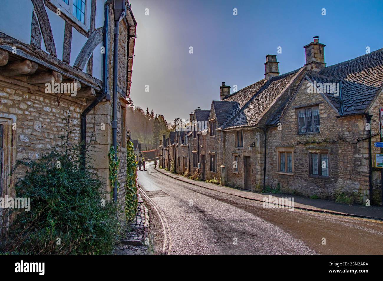 Castle Coombe, Wiltshire 'The Prettiest Village in England' Stock Photo ...