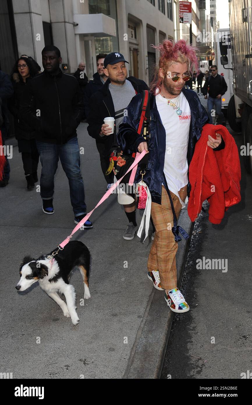 Rapper Mod Sun was seen leaving a midtown Manhattan hotel on March 23 ...