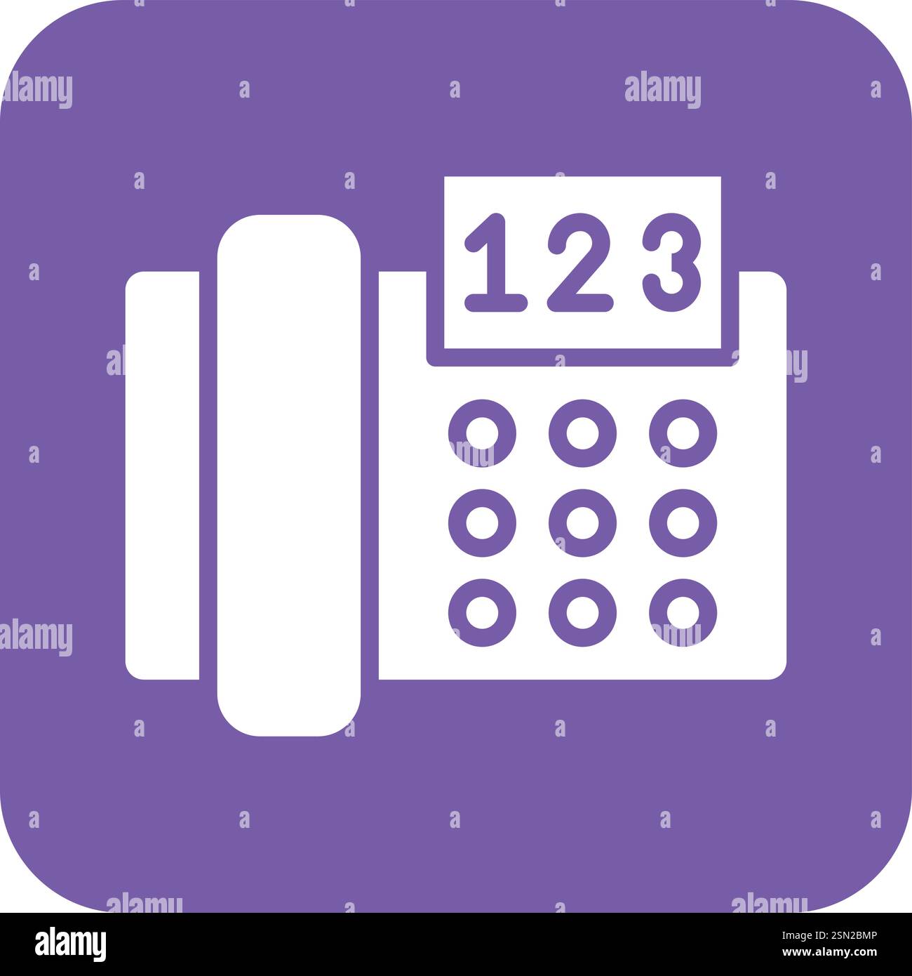 Landline phone icon flat hi-res stock photography and images - Alamy