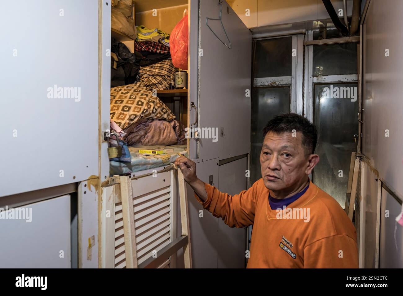 Coffin houses in Hong Kong, China, Asia Stock Photo - Alamy