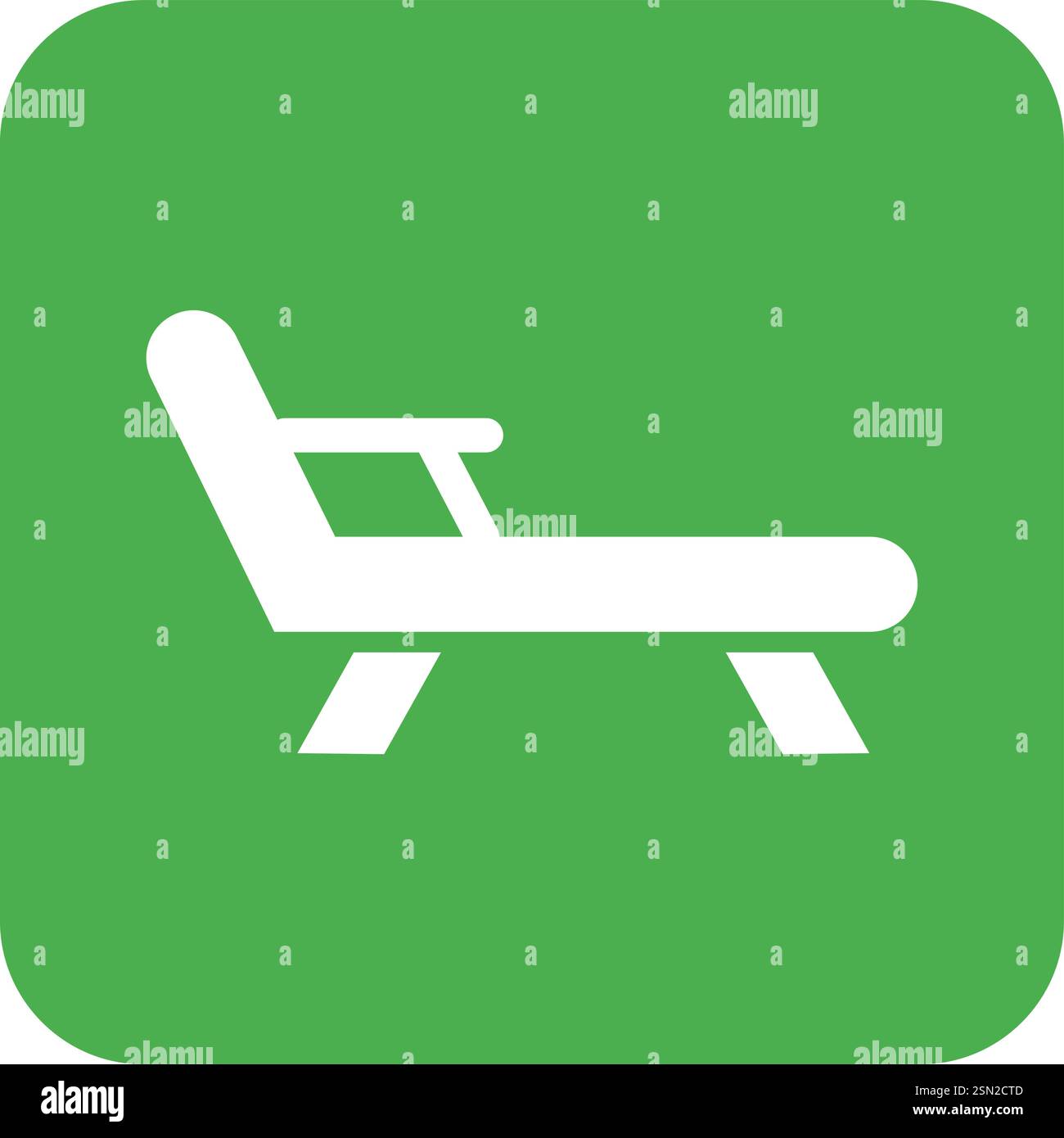 Beach chair vector vector vectors Stock Vector Images - Alamy