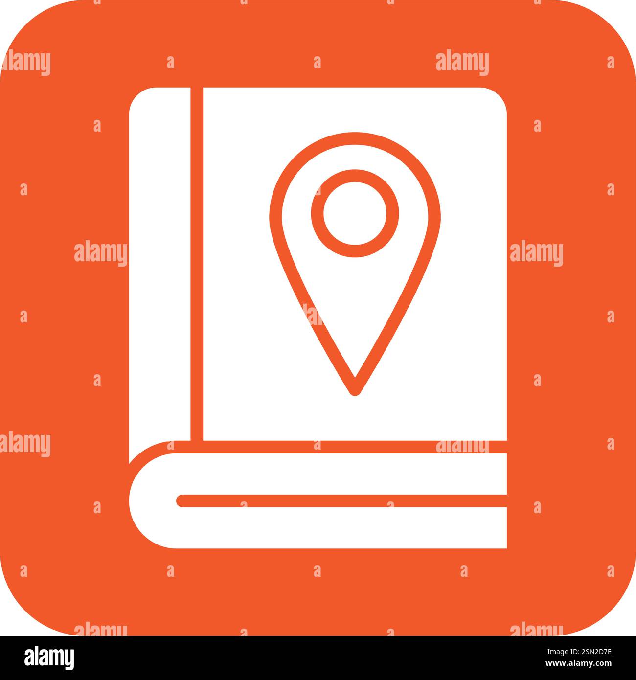 Book icon map hi-res stock photography and images - Alamy