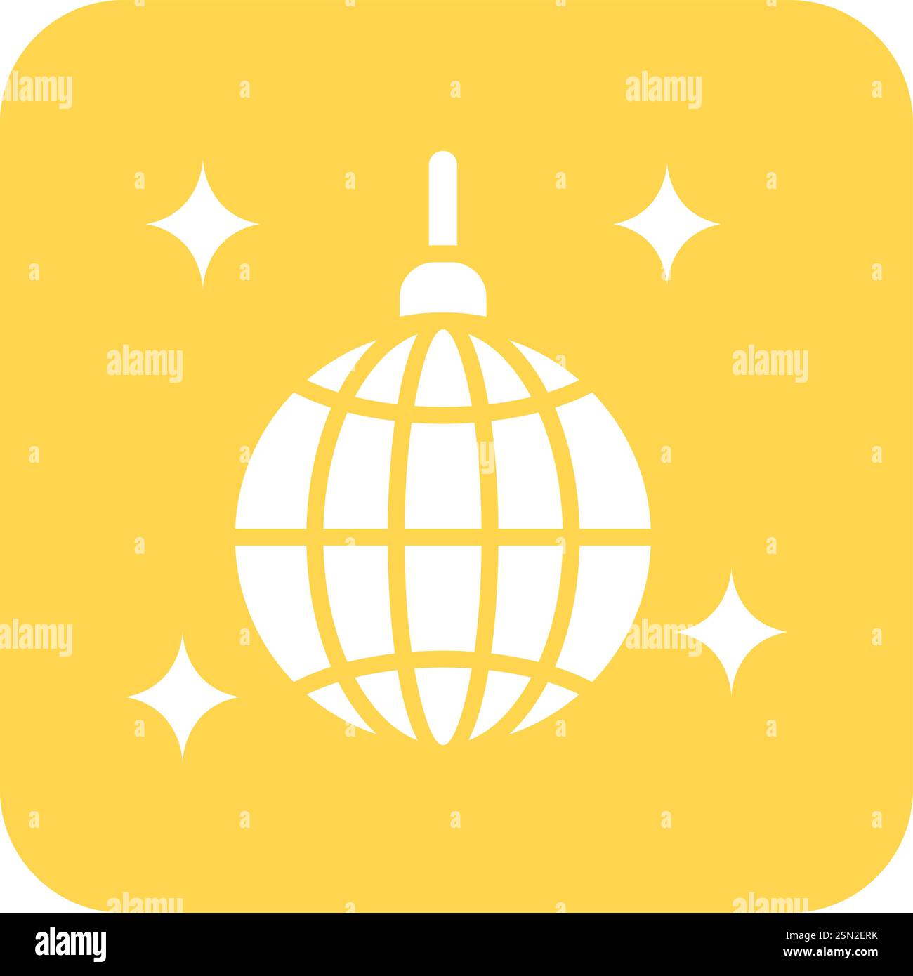 Disco Ball Vector Icon Design Illustration Stock Vector Image & Art - Alamy