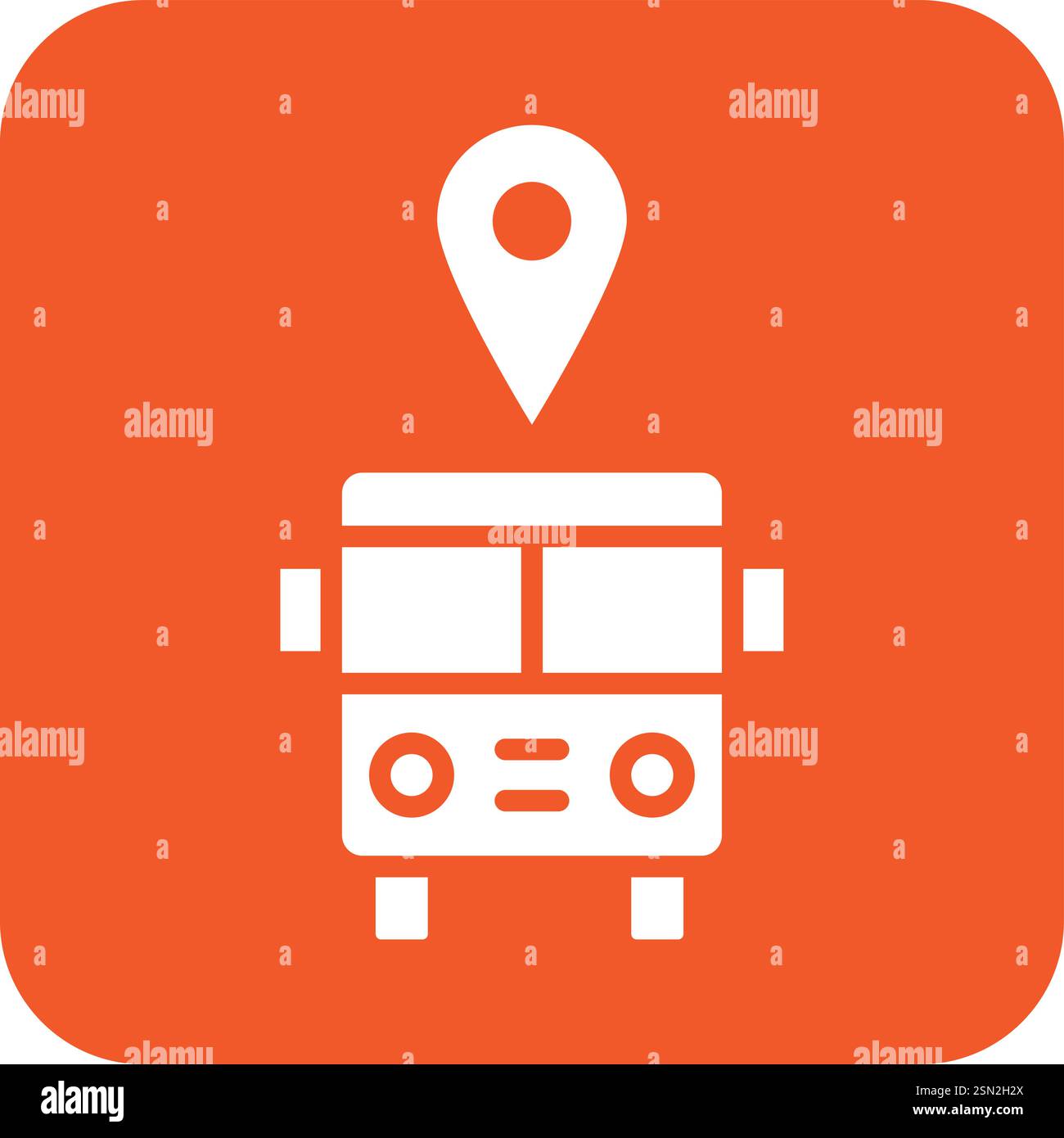 Bus station Vector Icon Design Illustration Stock Vector Image & Art ...