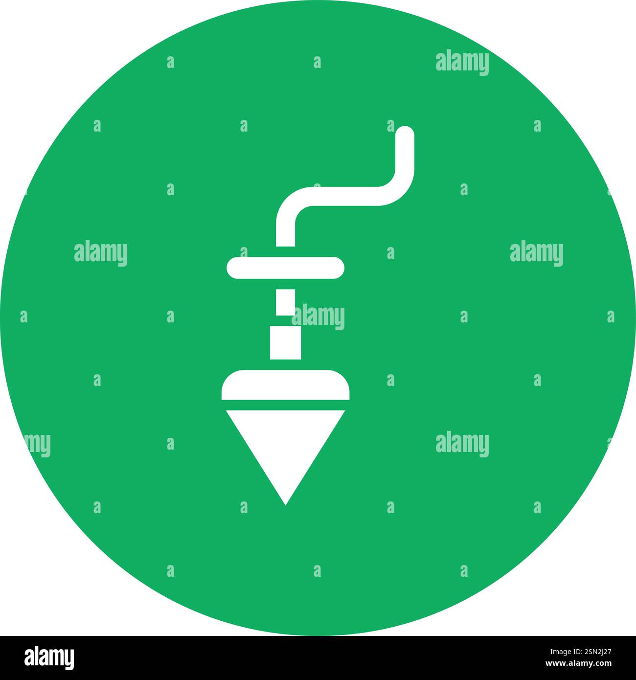Plumb bob Vector Icon Design Illustration Stock Vector Image & Art - Alamy