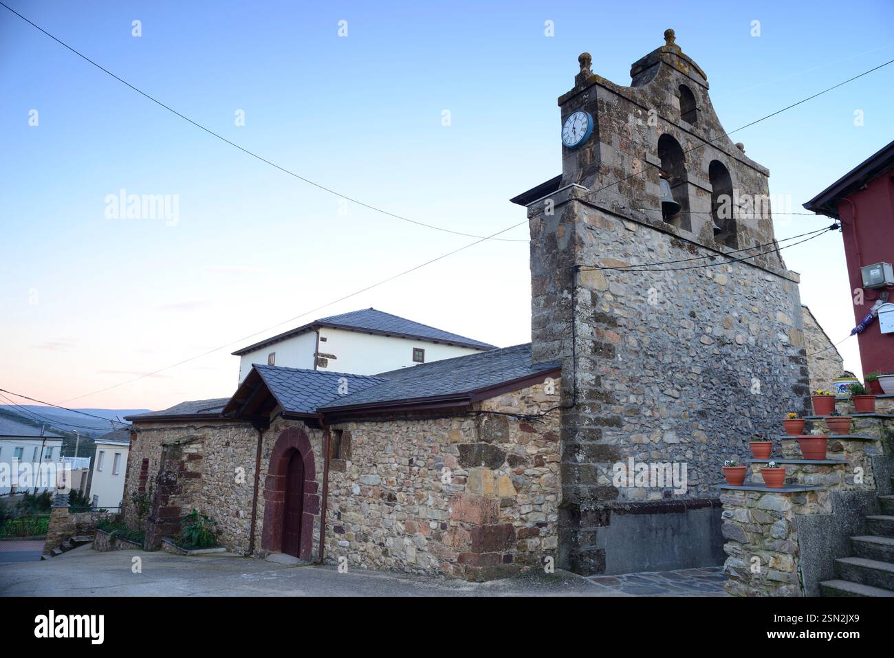Santa Mariña of Rubia, Ourense, Galicia, Spain Stock Photo - Alamy