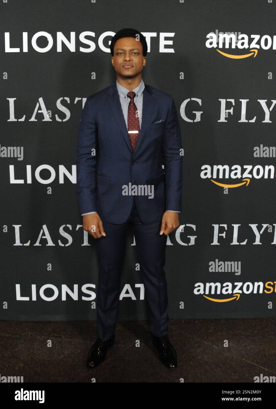 J. Quinton Johnson arriving at the premiere of 'Last Flag Flying' at ...