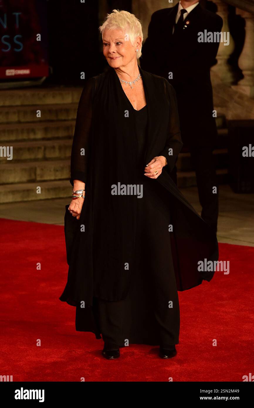 Dame Judi Dench attending the WORLD PREMIERE of MURDER on the ORIET ...