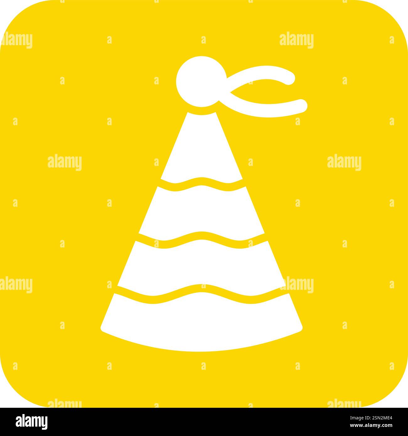 Party Hat Vector Icon Design Illustration Stock Vector Image & Art - Alamy