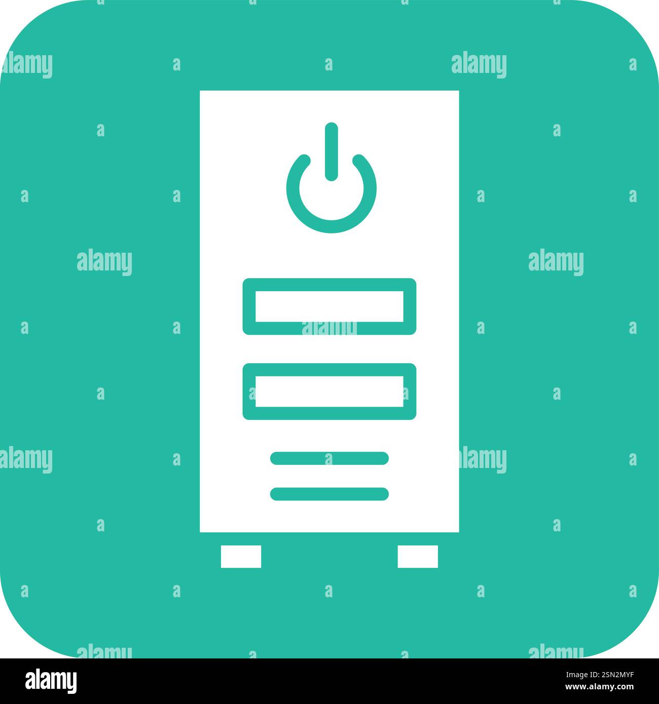 Cpu tower vector icon Stock Vector Images - Alamy