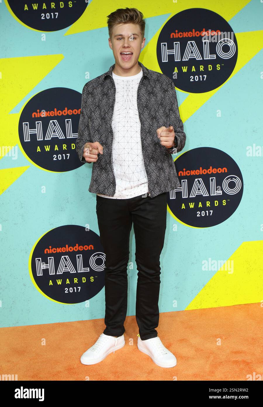 Owen Joyner arriving at the Nickelodeon Halo Awards 2017 at Pier 36 on ...