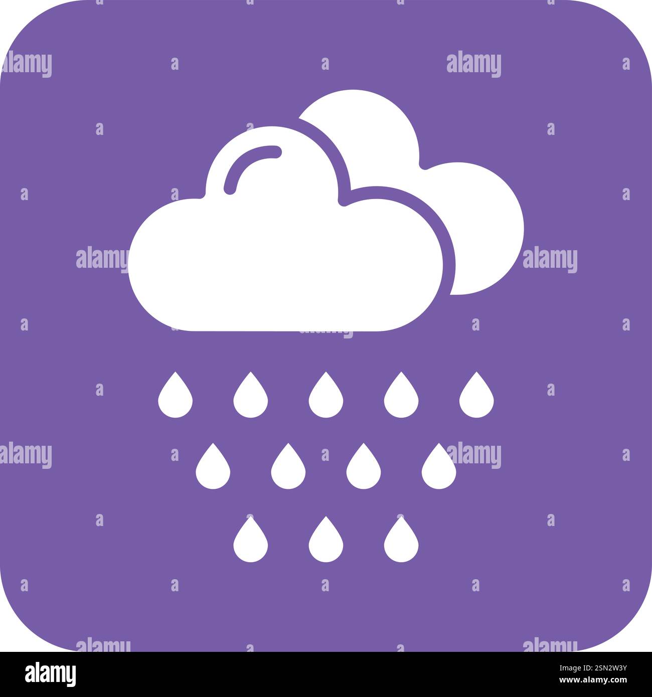 Rain icon vector symbol hi-res stock photography and images - Alamy