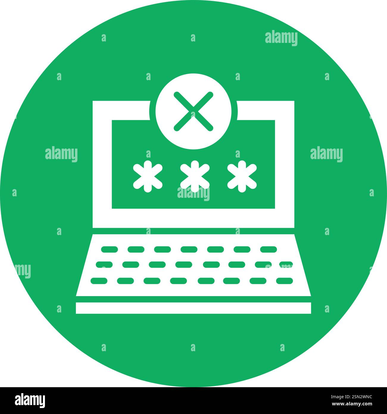 Denial Vector Icon Design Illustration Stock Vector Image & Art - Alamy