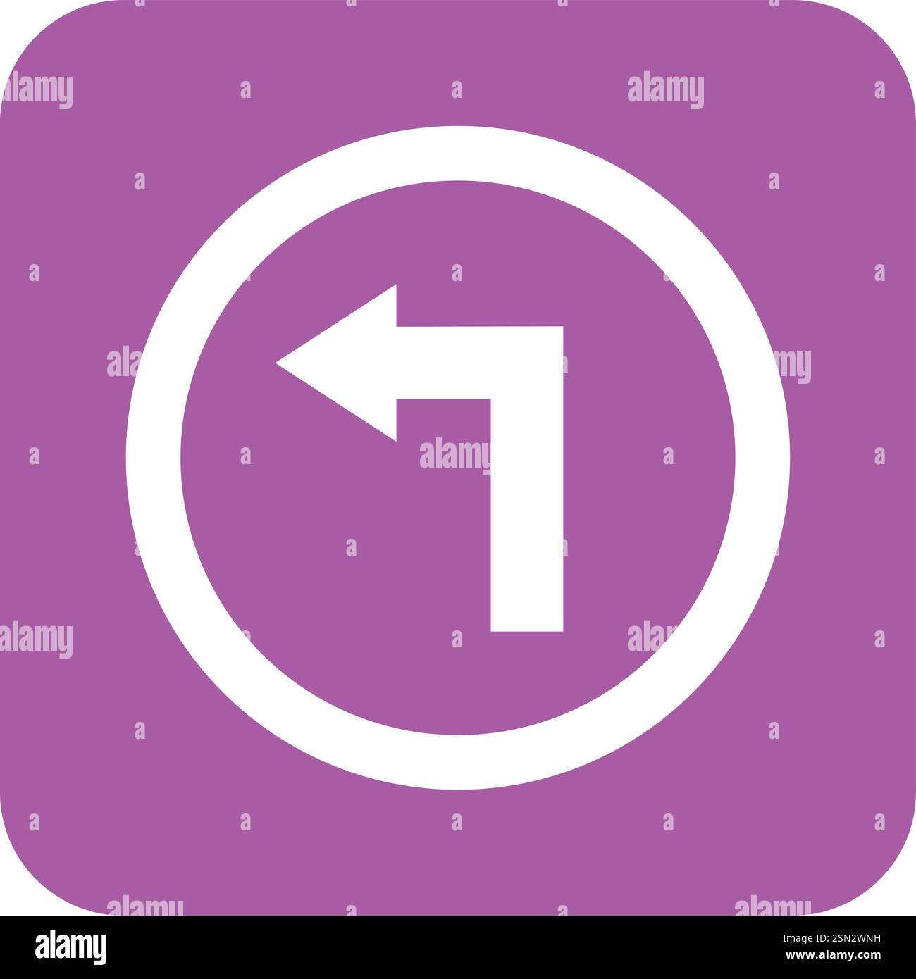 Left way Vector Icon Design Illustration Stock Vector Image & Art - Alamy