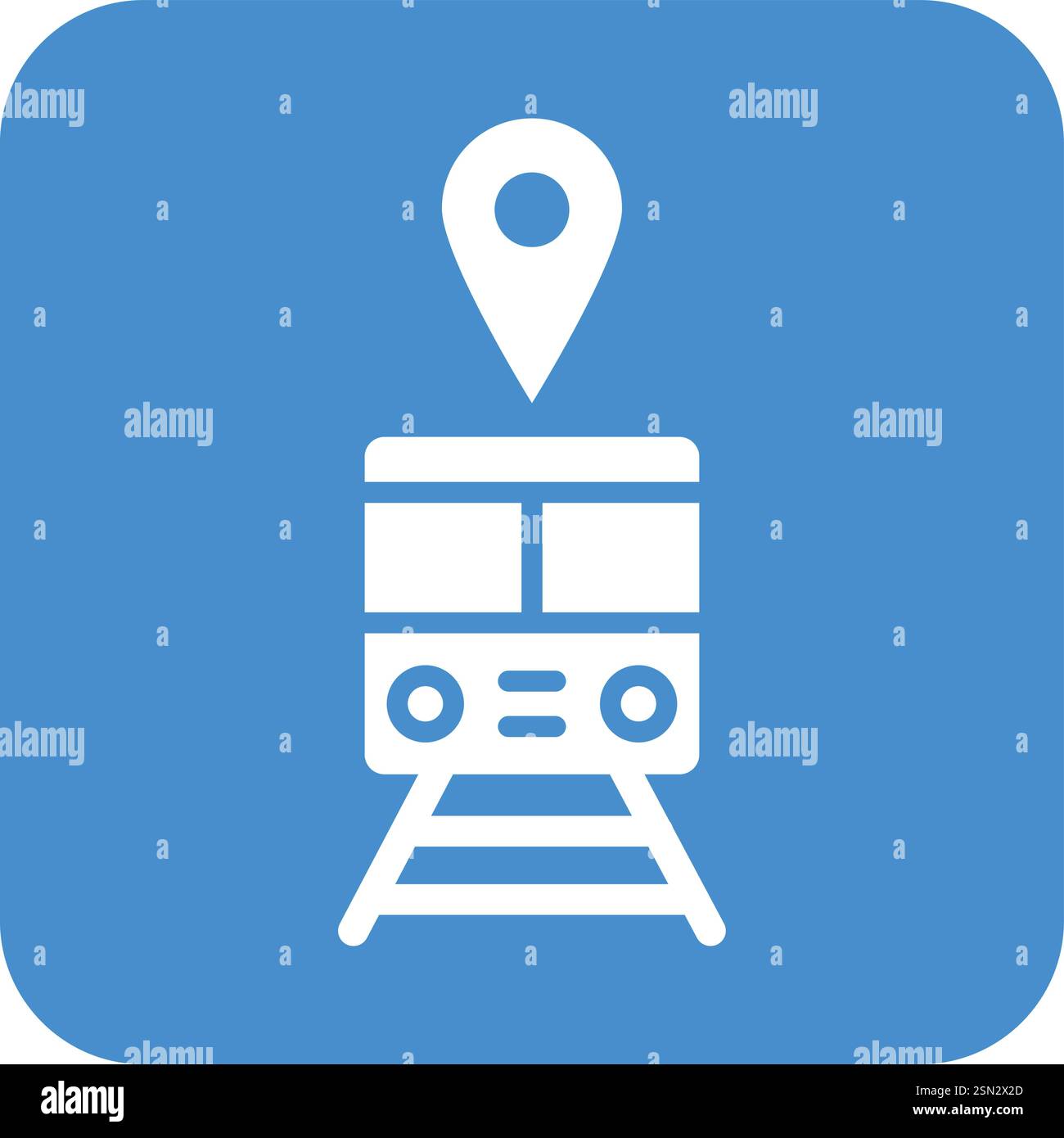 Train station Vector Icon Design Illustration Stock Vector Image & Art ...