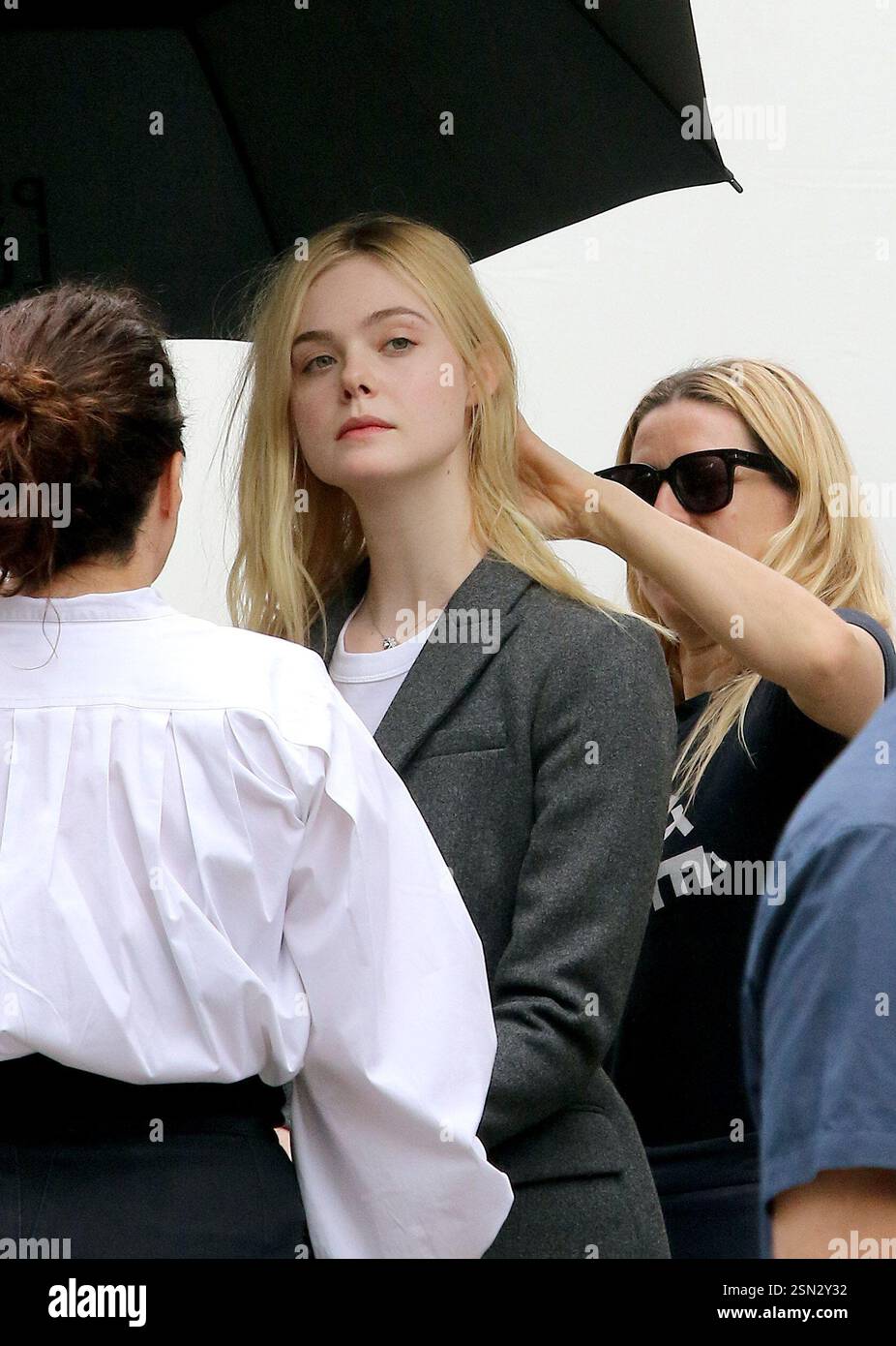 Actress Elle Fanning took part in a photo shoot in Soho on May 4 2018 ...