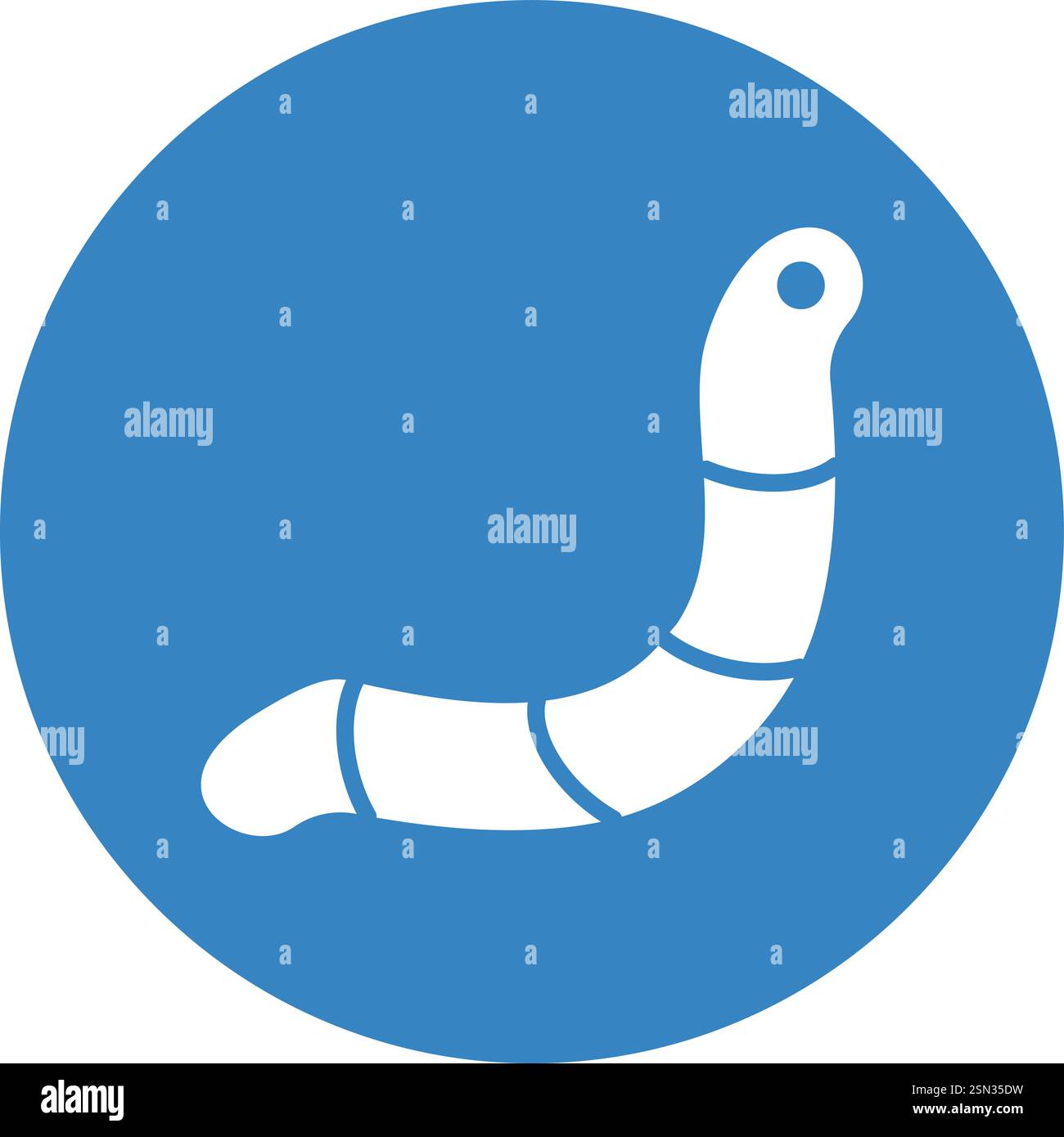 Worm icon logo design hi-res stock photography and images - Alamy