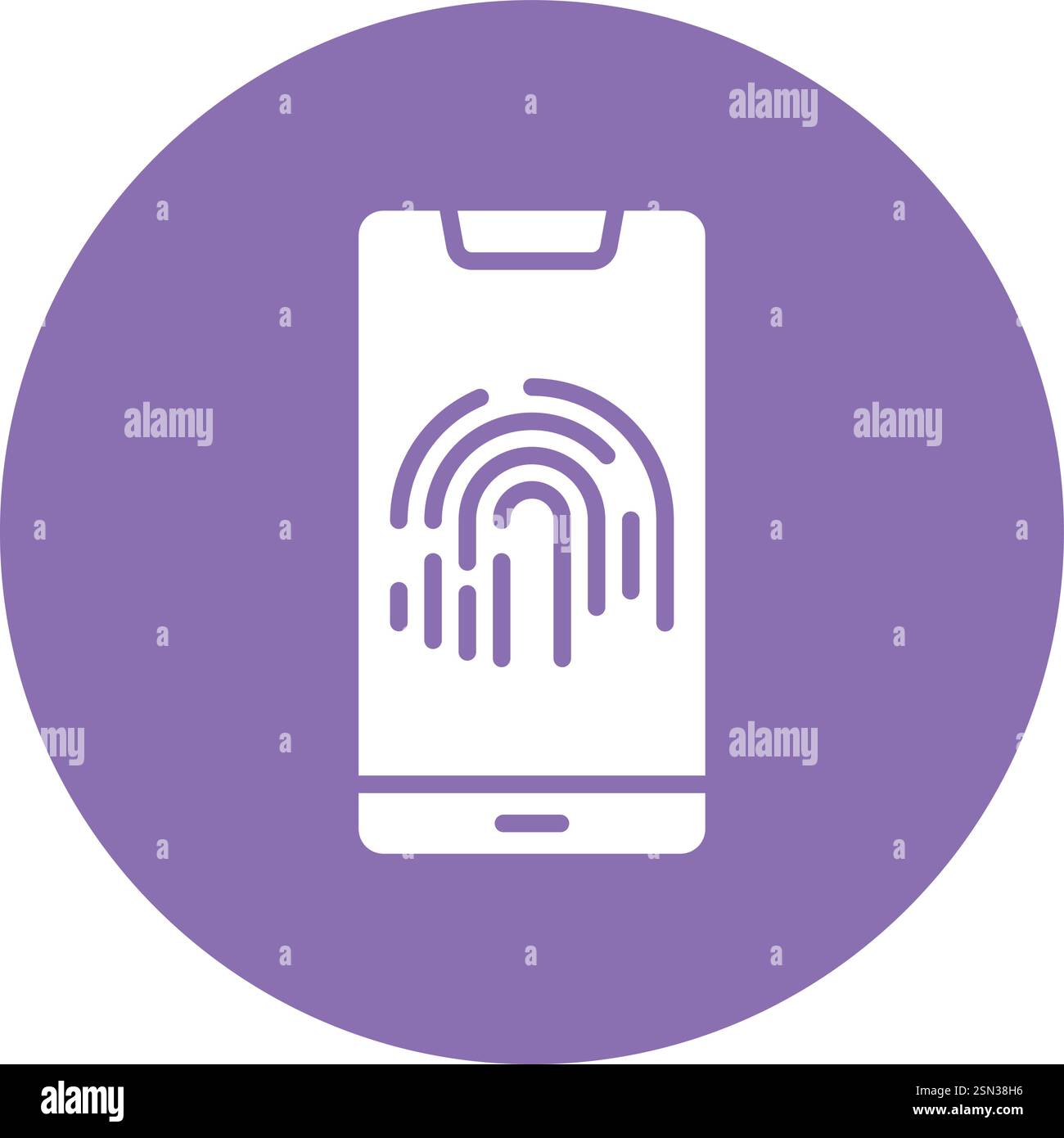 Fingerprint Vector Icon Design Illustration Stock Vector Image & Art ...