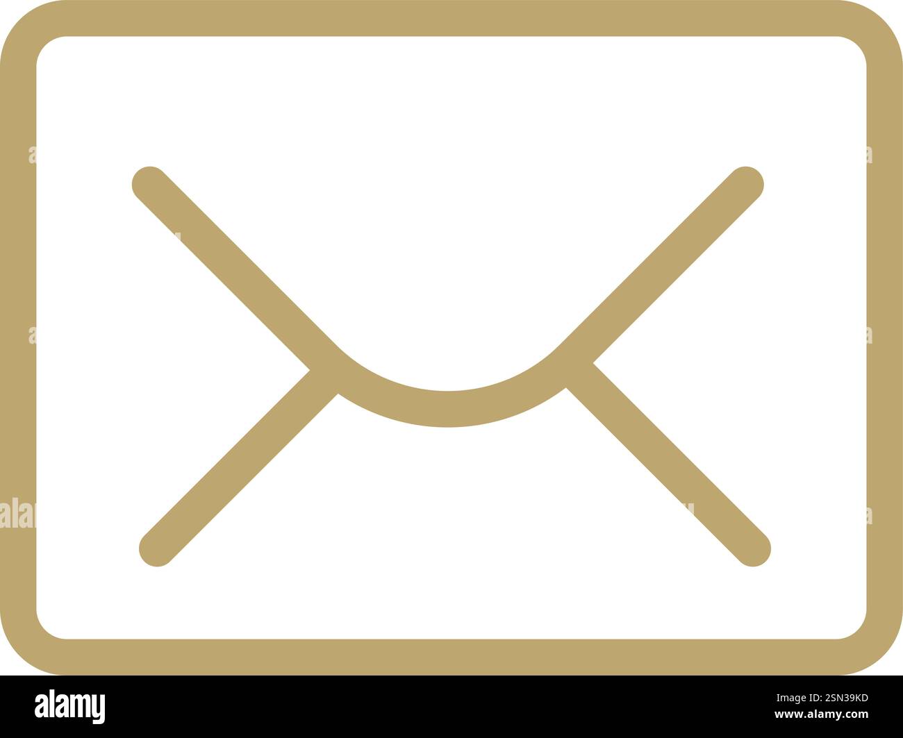 golden vector envelope icon closed letter mail representing nostalgic ...