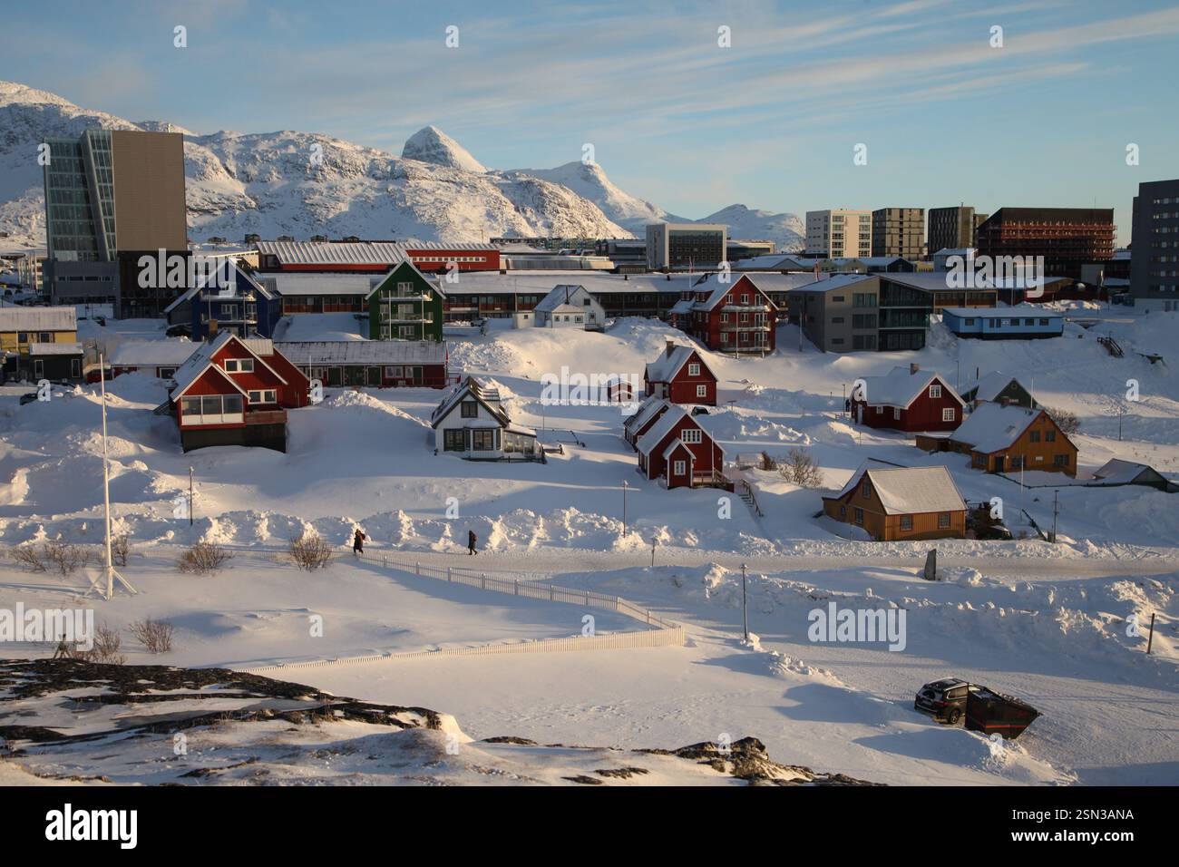 Nuuk, Greenland. 04th Feb, 2025. View of a central part of the ...