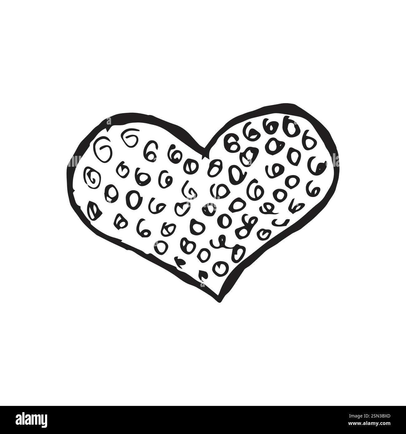 Sketch Scribble Heart. Hand drawn Pencil Scribble Hearts. Vector ...