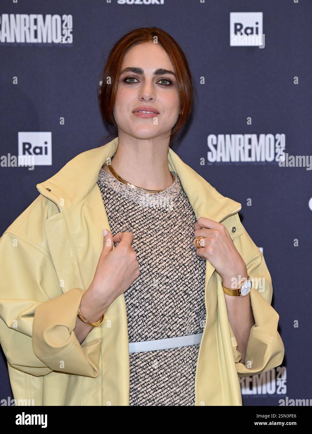 Sanremo, Italy. 13th Feb, 2025. Photocall Rai 1 Organization - Miriam ...